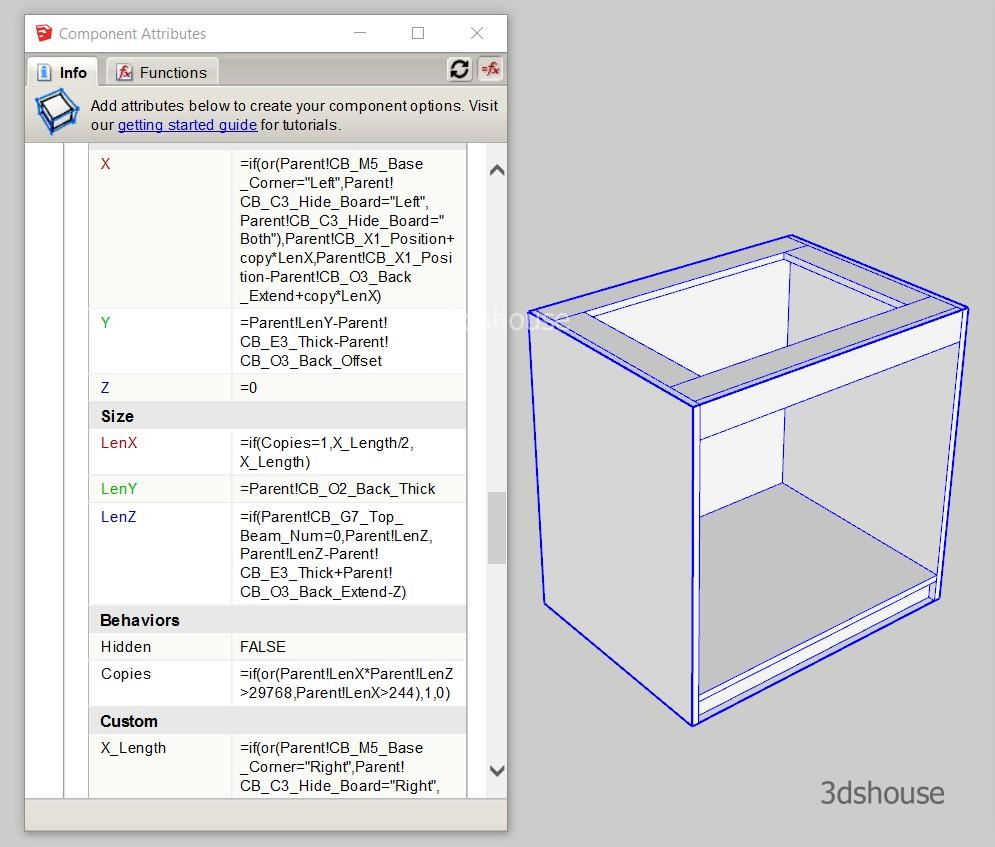 Delete Dynamic Components Feature Sketchup 3dshouse